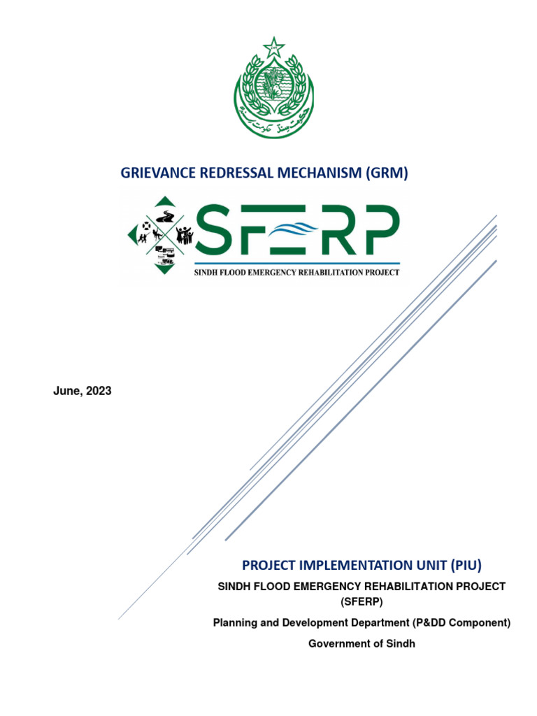 Draft of GRM SFERP Reviewed | PDF | Flood | Climate Change