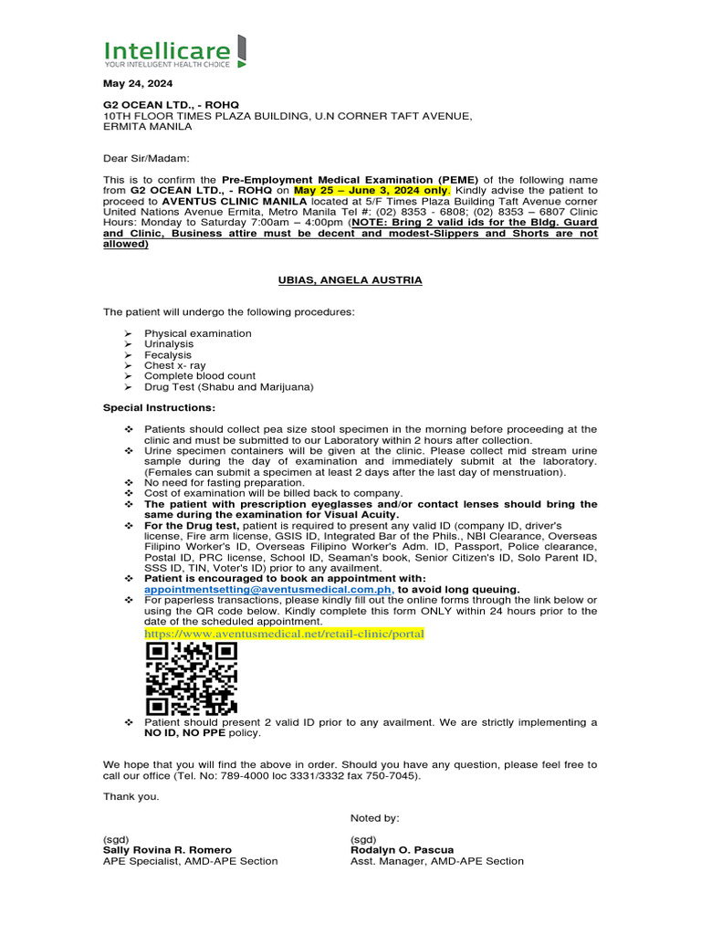 g2 Ocean LTD., - Rohq - Ppe Confirmation (Ubias) 5-24-24 Manila | PDF ...