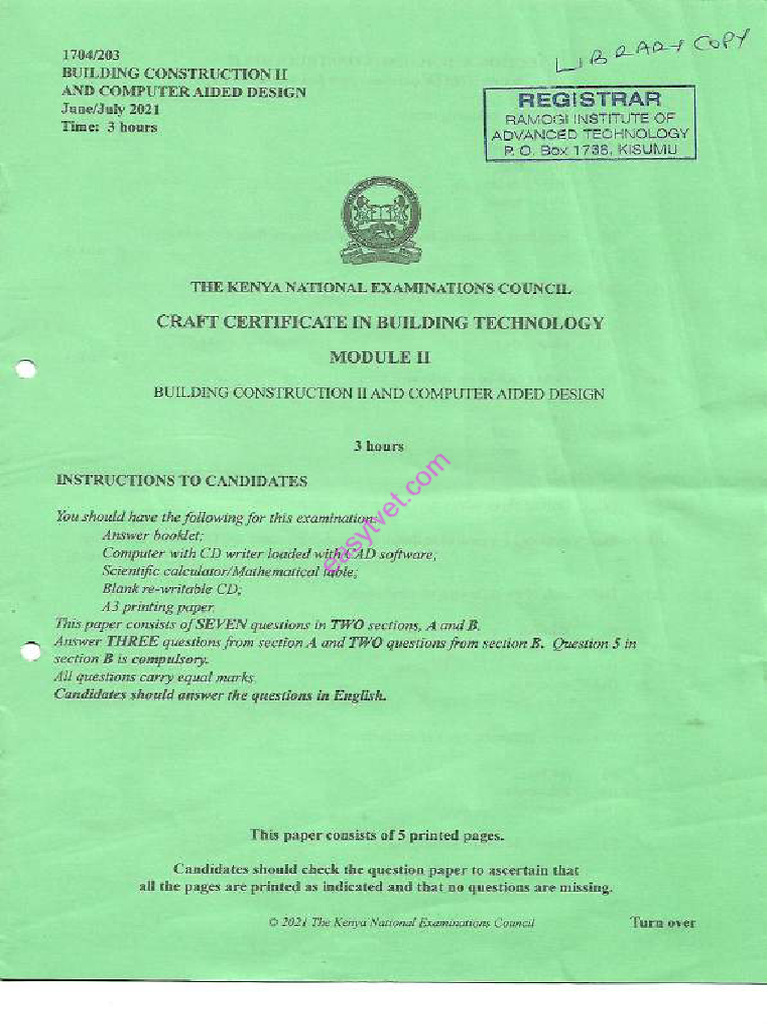 Knec 2021 CBT | PDF