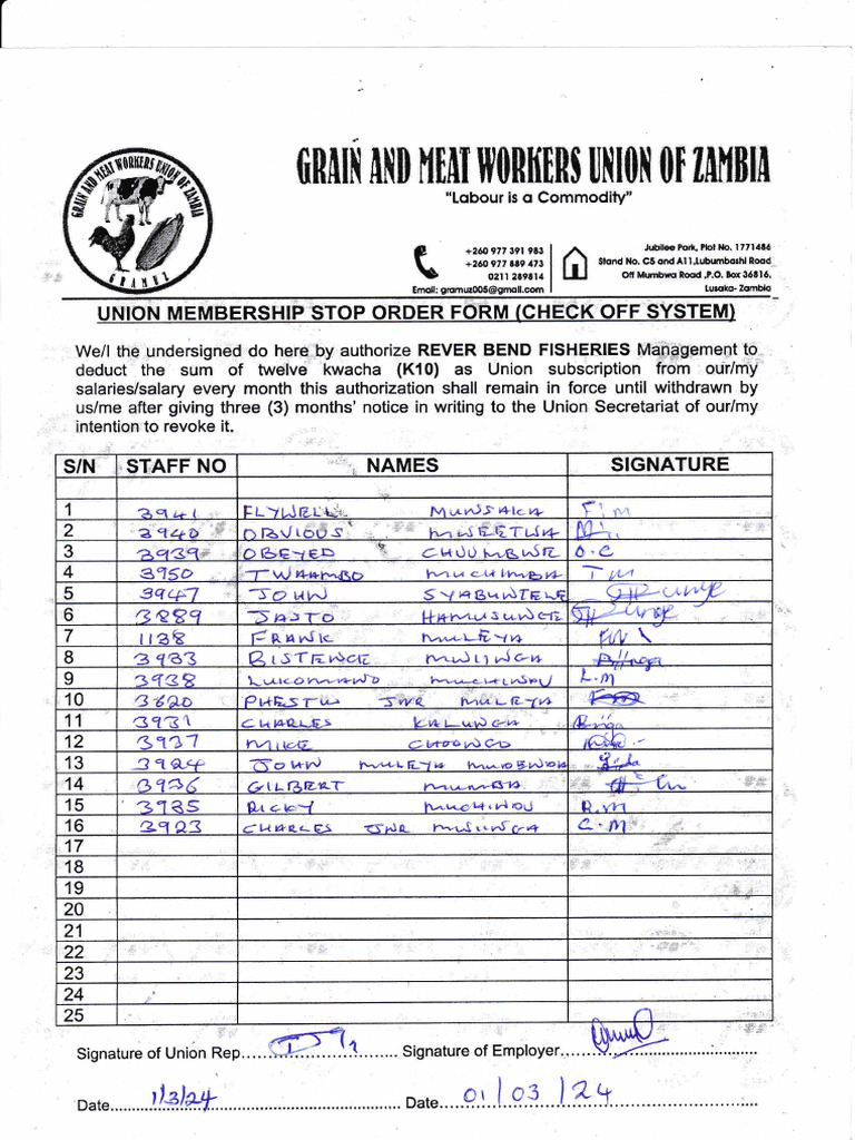 Stop Order Form | PDF