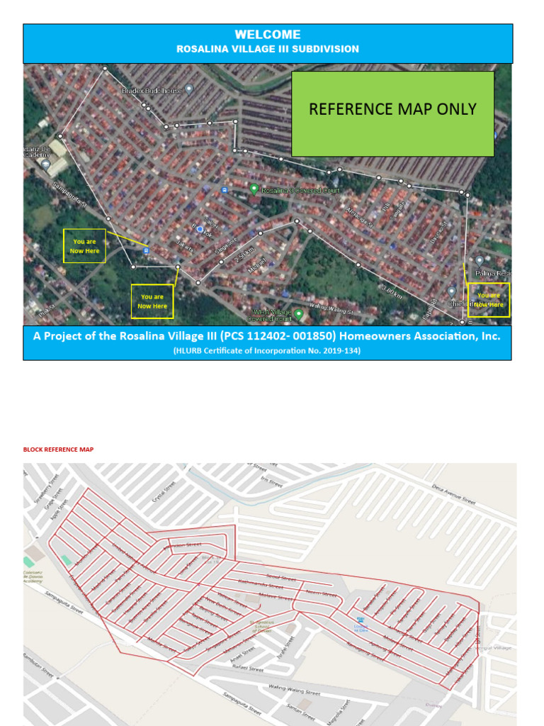 Rosalina Village III Subdivision Map | PDF