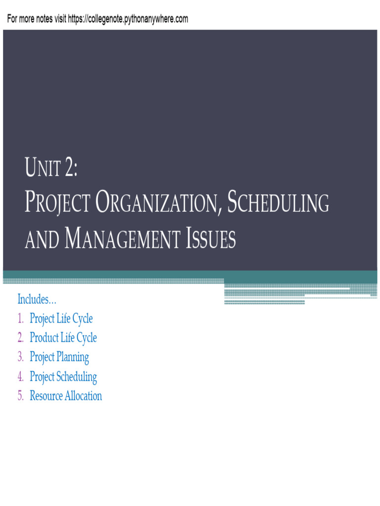 Software Project Management Unit 2 | PDF | Project Management | Business