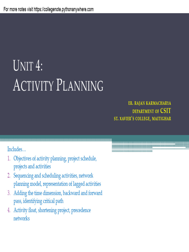 Software Project Management Unit 4 | PDF | Computing