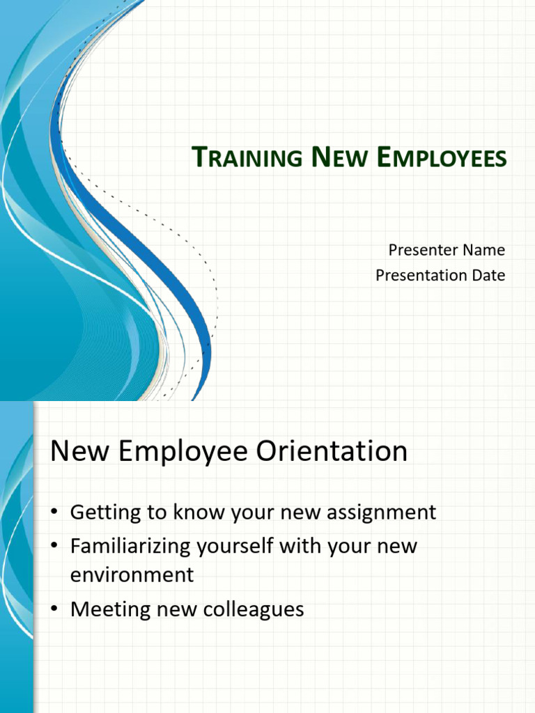 Training New Employees | PDF