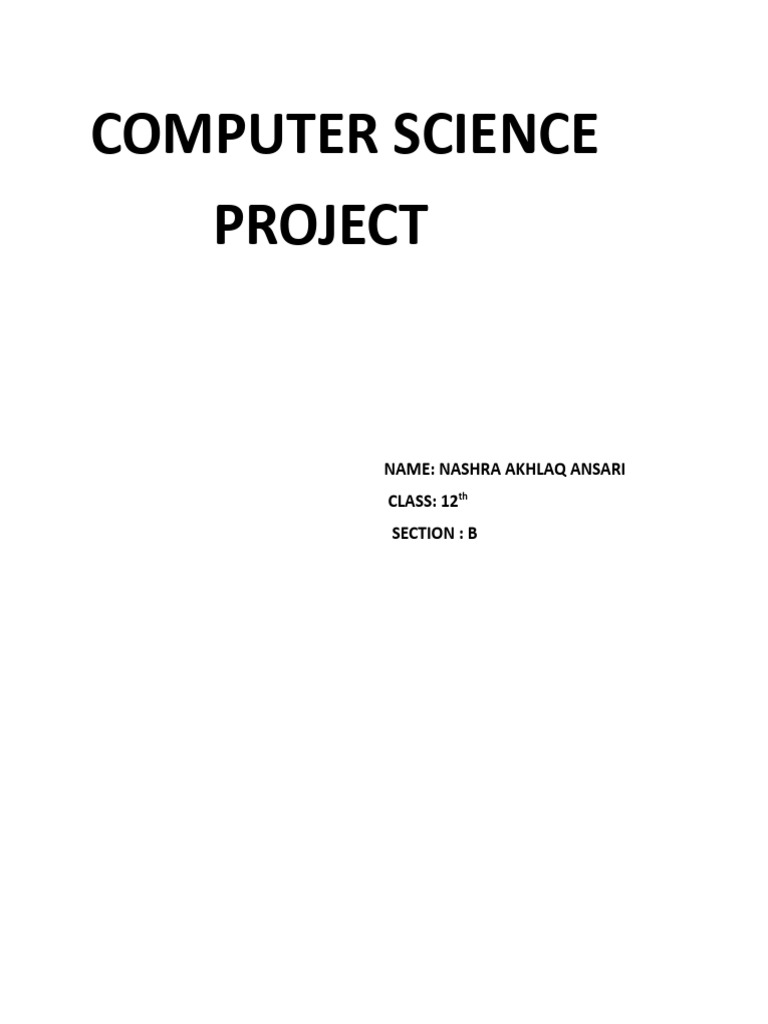 Computer Science 1 Download Free Pdf Integer Computer Science Algorithms