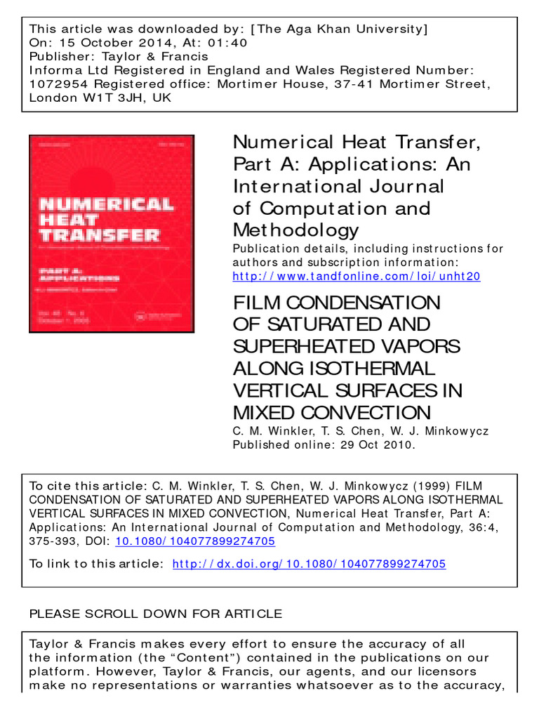 2010 - Winkler - Vertical Surface | PDF | Boundary Layer | Physics