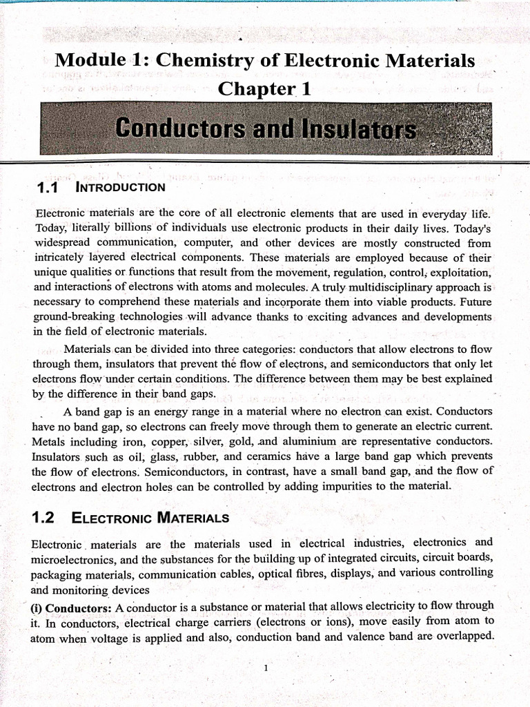 Chemistry of Electronic Materials | PDF