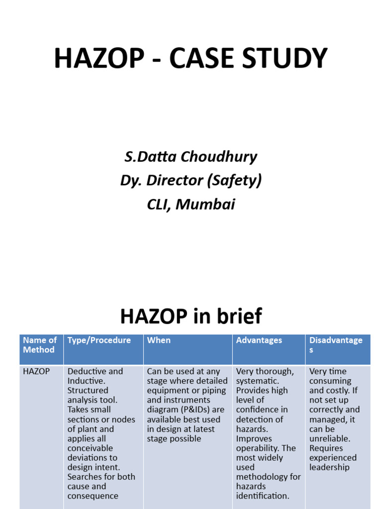 HAZOP Case Study | Download Free PDF | Pump | Chemical Engineering