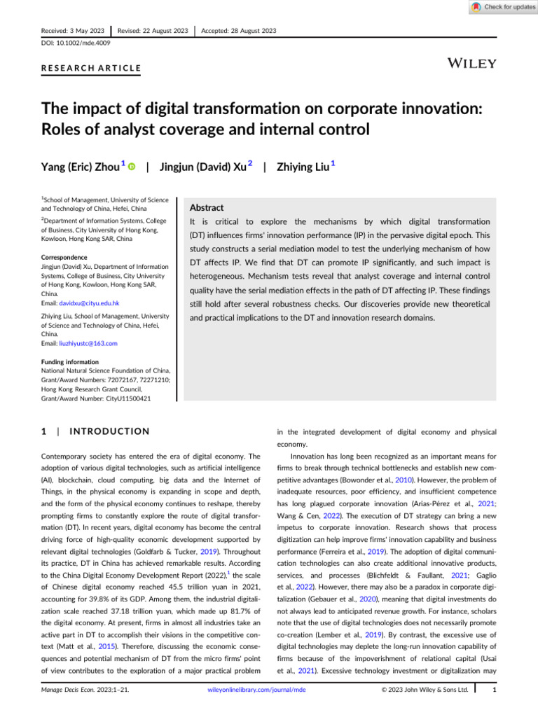 Wa0012 | PDF | Internal Control | Innovation