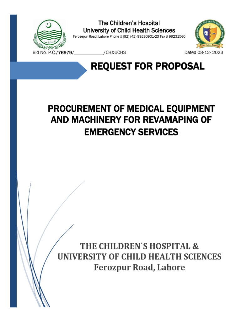 UCHS Tender Documents | Download Free PDF | Bankruptcy | Specification (Technical Standard)