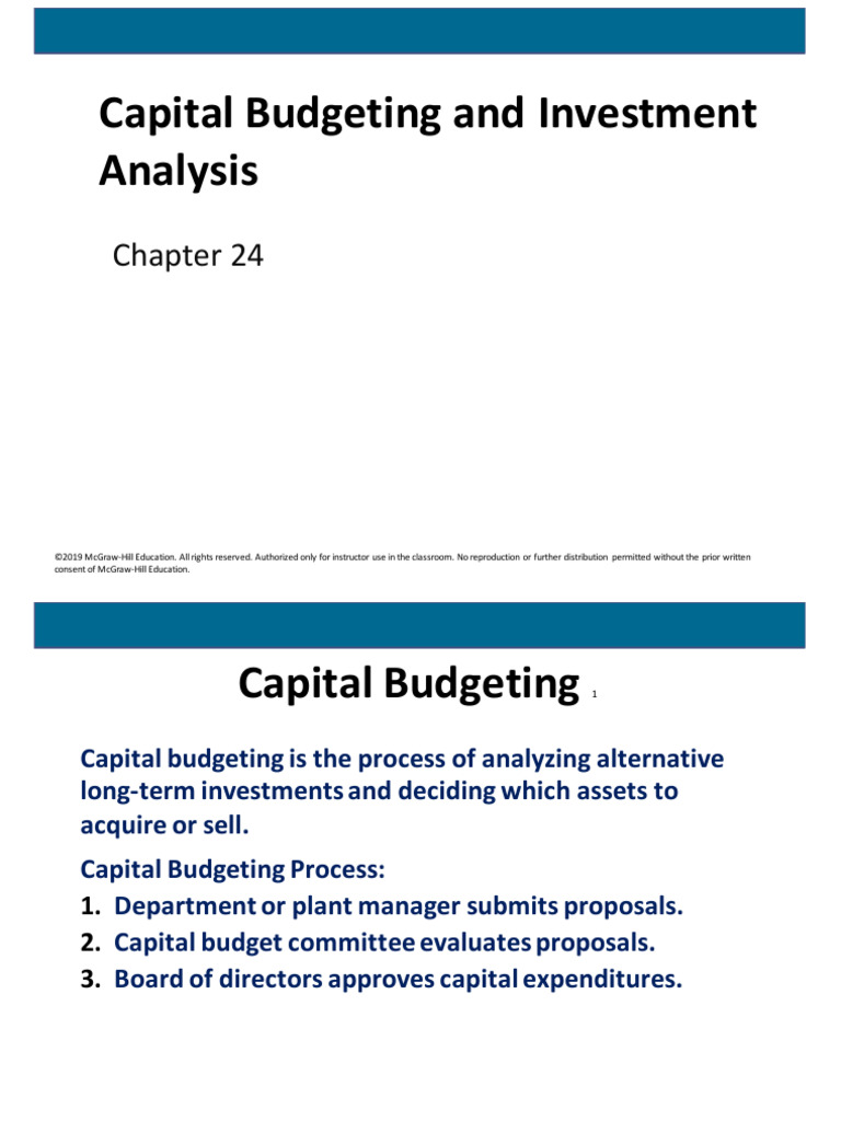 Capital Budgeting Investment Analysis Guide | PDF | Net Present Value ...