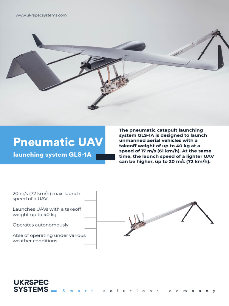 Pneumatic Catapult Launcher GLS 1A Brochure | PDF | Unmanned Aerial ...