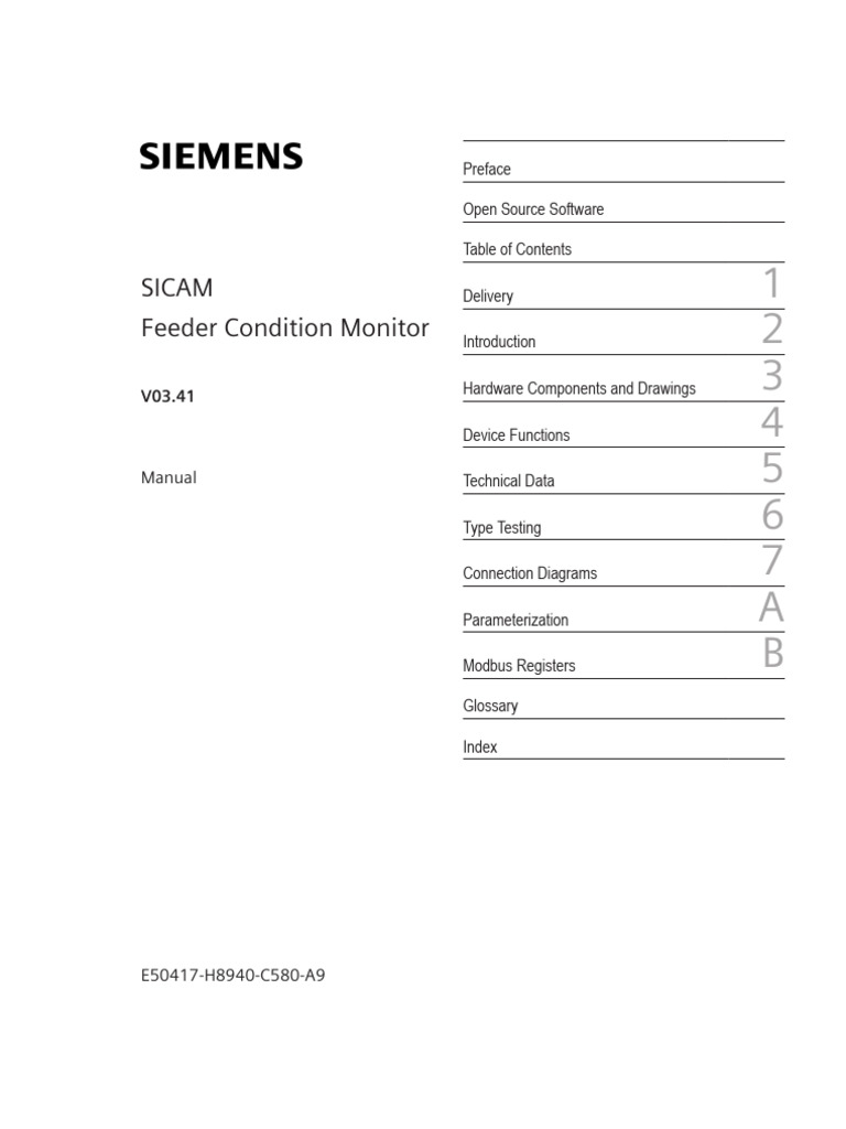 E50417-H8940-C580-A9 en Manual SICAM FCM | PDF | Electrical Engineering | Electric Power