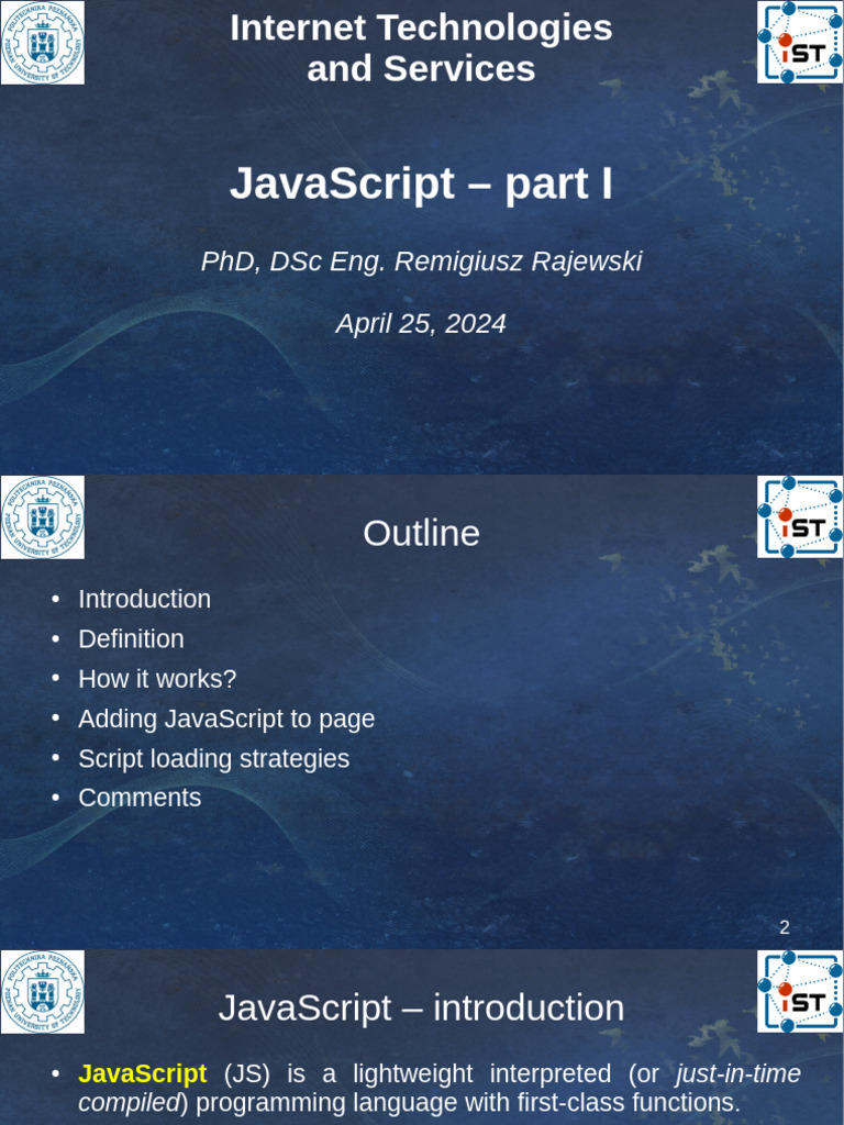 JavaScript Fundamentals and Usage Guide | PDF | Dynamic Web Page | Java ...