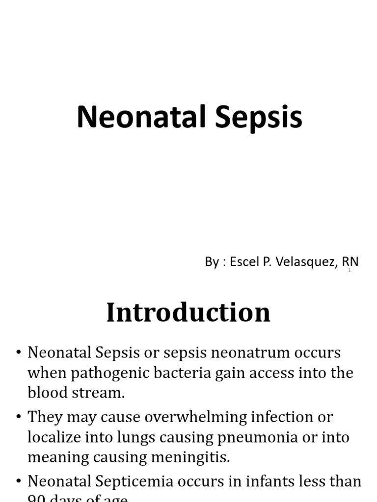 Neonatal Sepsis | PDF | Sepsis | Meningitis