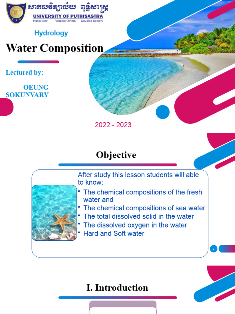 Water Composition New | PDF | Water | Fresh Water