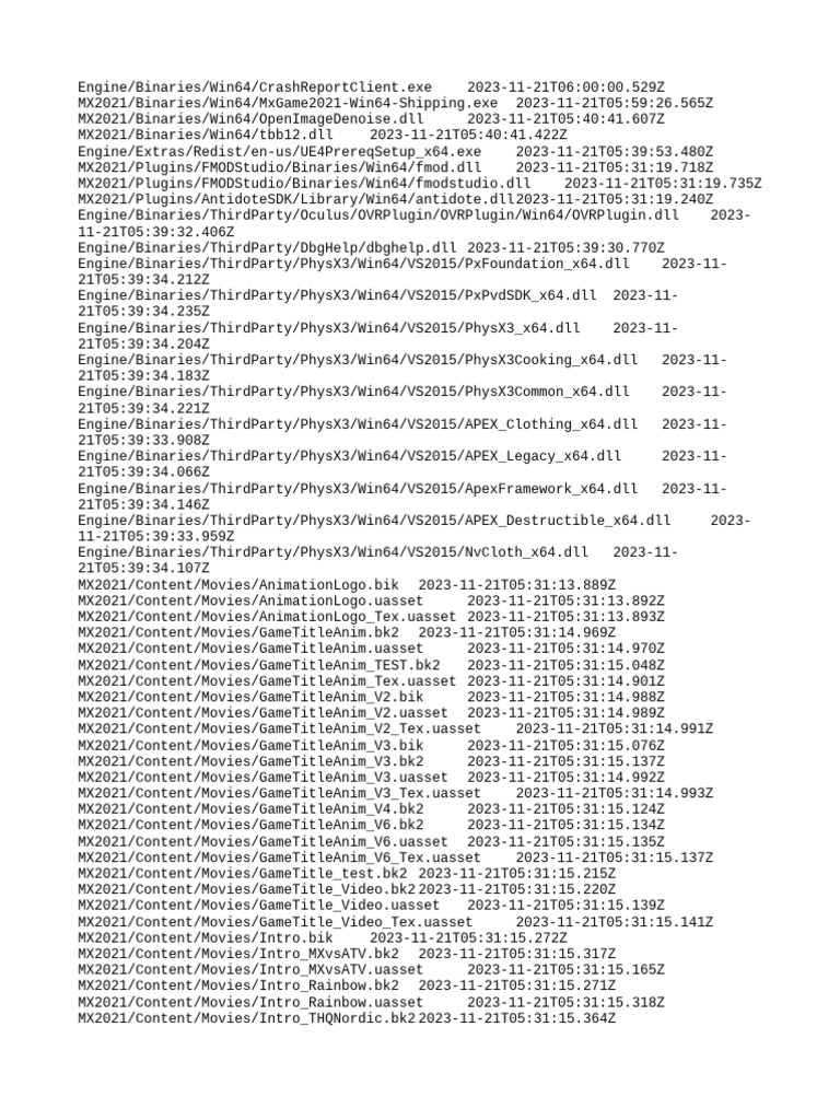 Manifest_NonUFSFiles_Win64 | PDF | Computer Architecture | Software