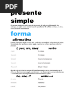 Reglas Presente Simple He She It | PDF