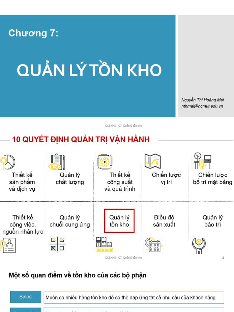C7.Quản lý tồn kho | PDF