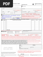 TFF Bol Form | PDF | Cargo | Bill Of Lading