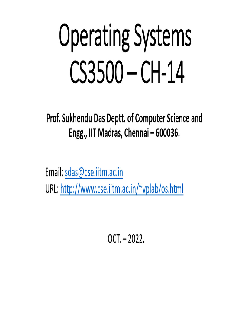 Ch-14 - File System Implementation | Download Free PDF | File System | Computer File