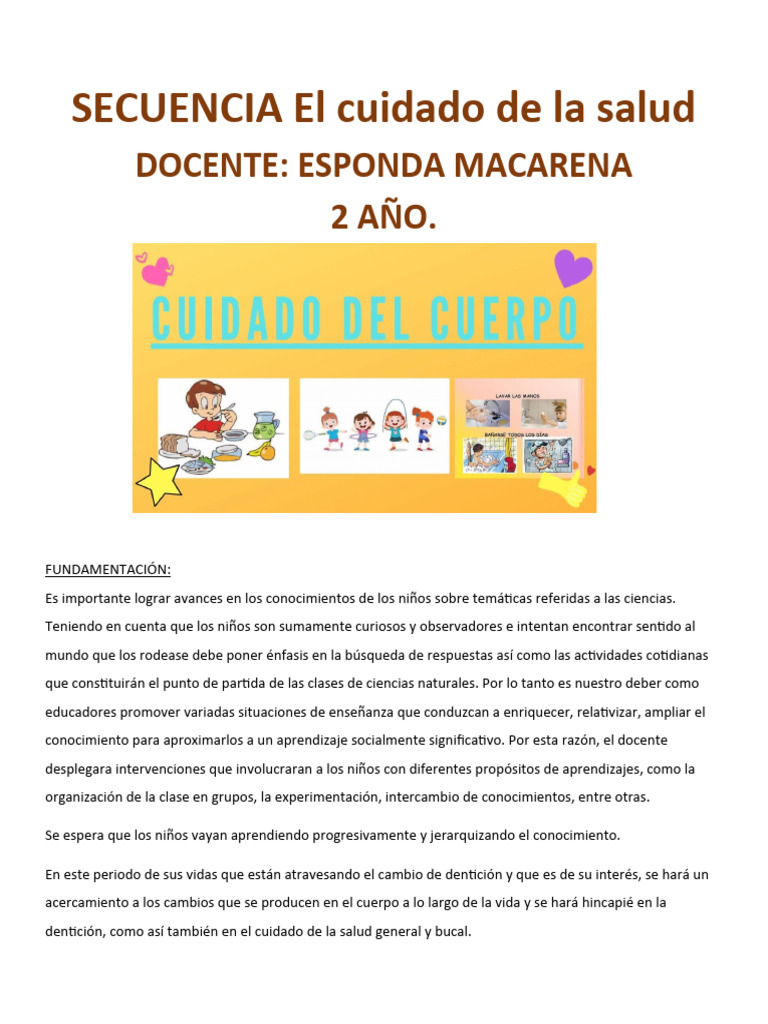Cuidado de la Salud para Niños | PDF | Higiene
