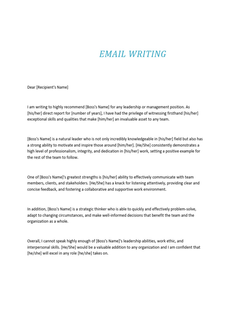 Email Writing | PDF