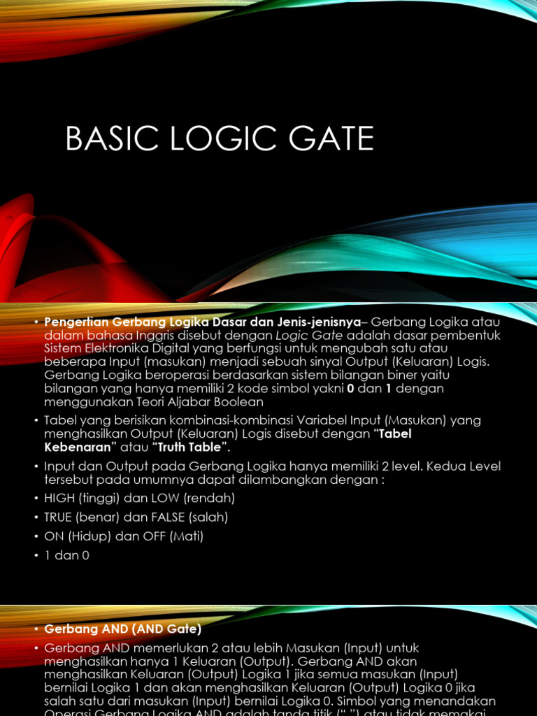 Basic Logic Gate | PDF
