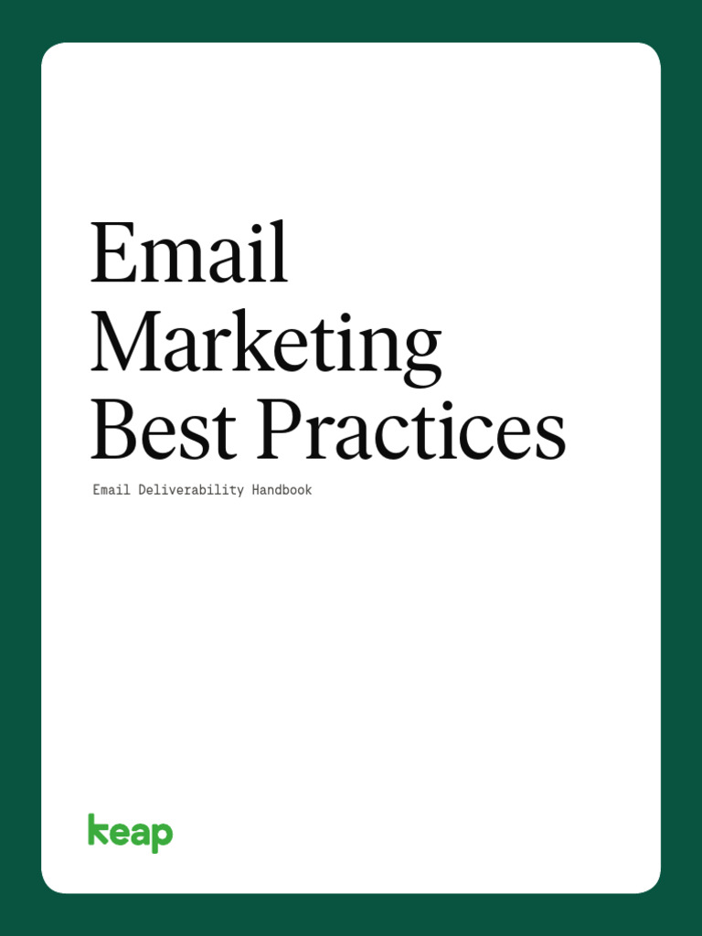 Email Best Practices Handbook | PDF | Email Spam | Internet Email Best Practices Handbook | PDF | Email Spam | Internet
