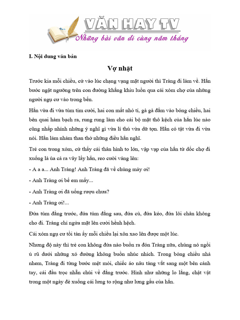 Nội dung văn bản – Khái quát tác giả, tác phẩm – Đọc hiểu văn bản – Sơ đồ tư duy | PDF