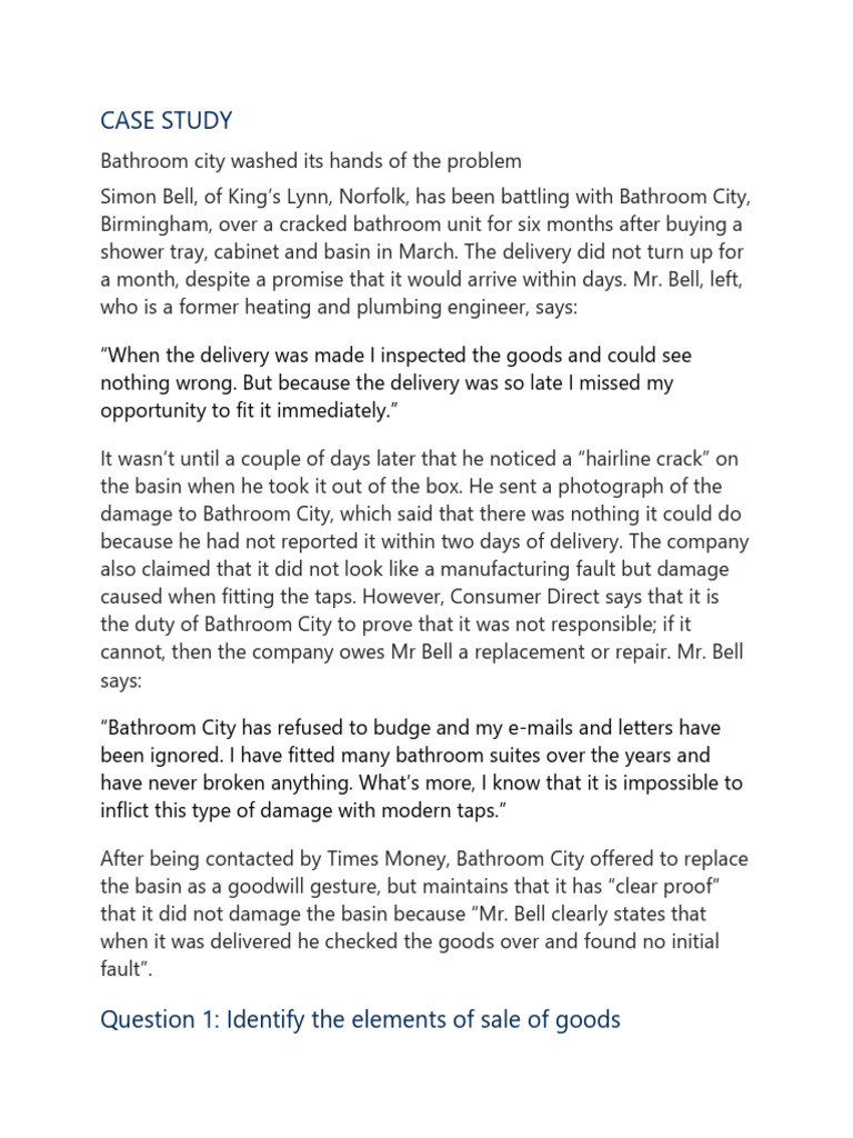 bl case study | PDF | Prices | Property