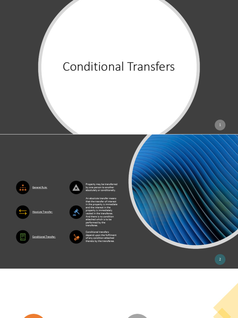 Module 6.1 Conditional Transfers | PDF | Property | Civil Law (Common Law)