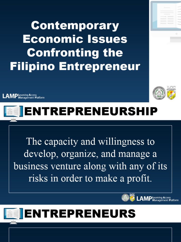UNIT 2 II Contemporary Economic Issues Confronting The Filipino ...