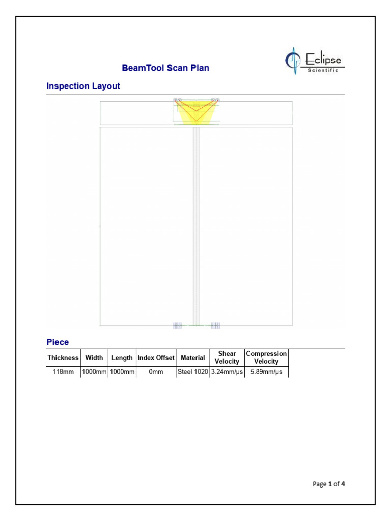 TOFD 118mm Scan Plan | PDF
