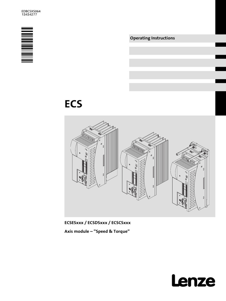ECS Axis Module Operating Instructions | PDF | Power Supply ...