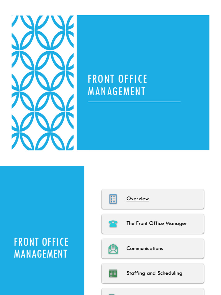 Front Office Management | PDF | Organizational Behavior | Economies
