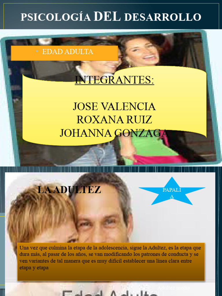 Desarrollo y Etapas de la Adultez | PDF | Adultos | Vejez