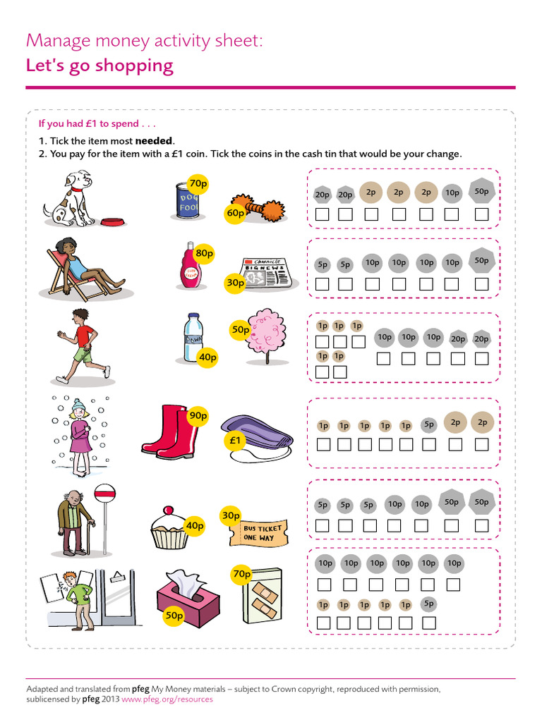 Manage_money_activity_sheets | PDF | Tax Deduction | Pension