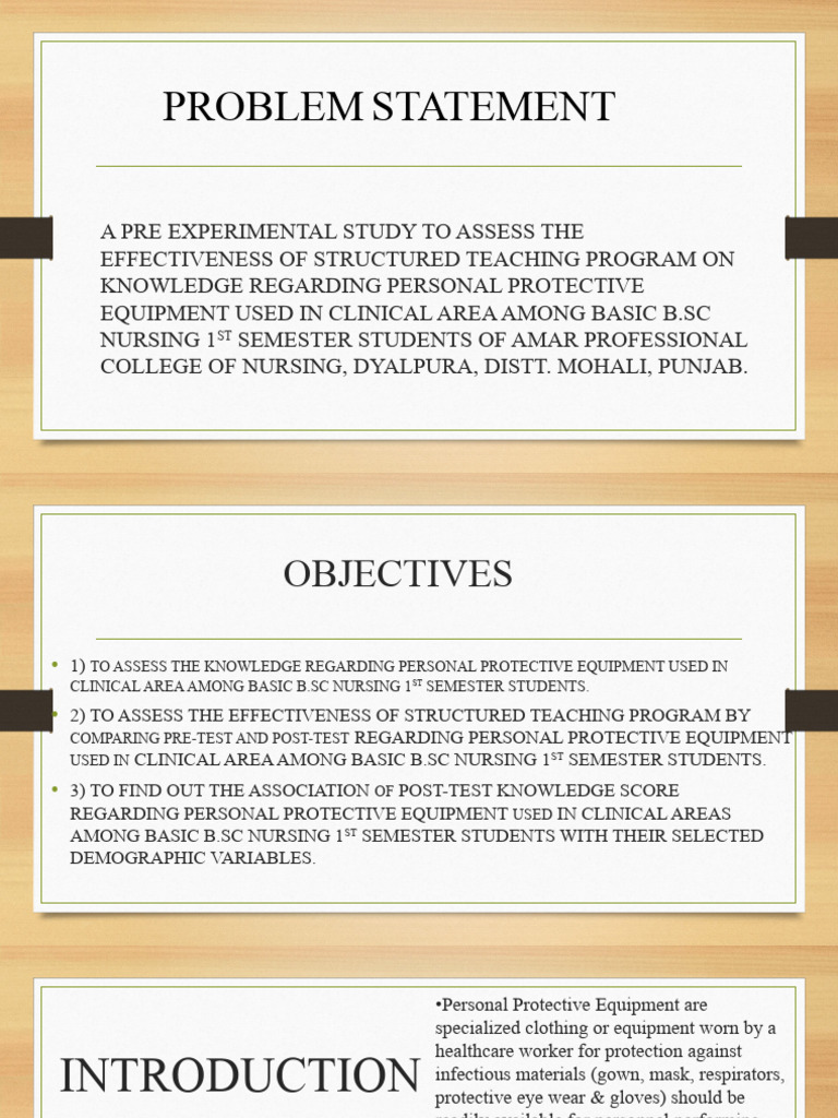 Research Ppt Final Pdf Personal Protective Equipment Medical