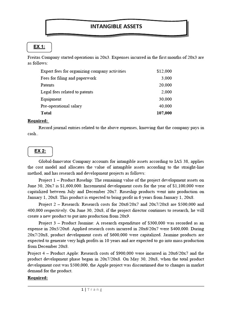 IAS 38 Intangibles - EN-TE XT | PDF | Depreciation | Expense