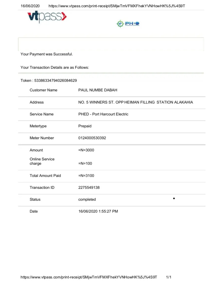 PHED Receipt PDF | PDF | Freedom Of Expression Law | Copyright Law