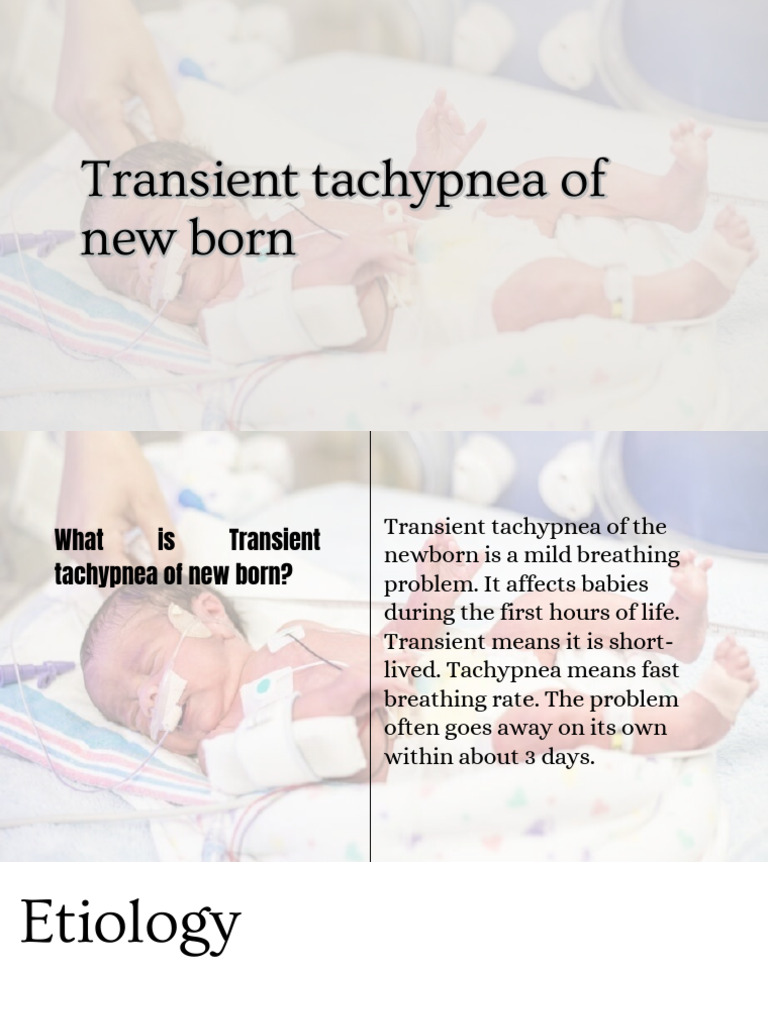 Transient Tachypnea of Newborn ppt | PDF