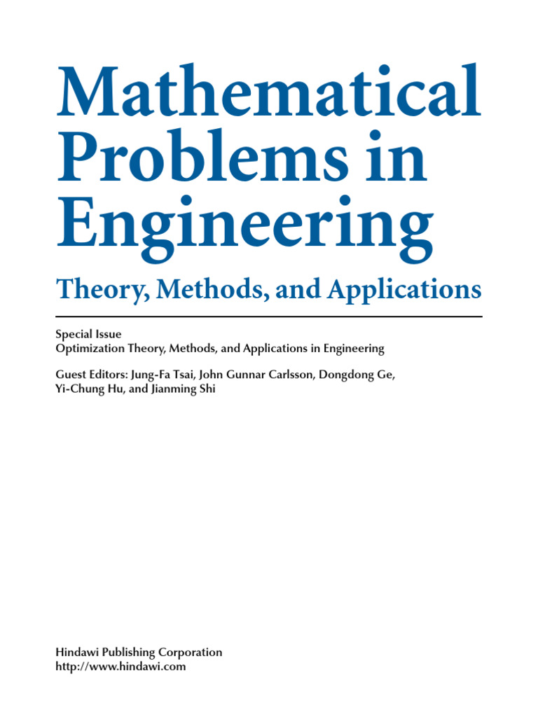 Optimization Theory, Methods, and Applications in Engineering (PDFDrive) | PDF | Mathematical ...