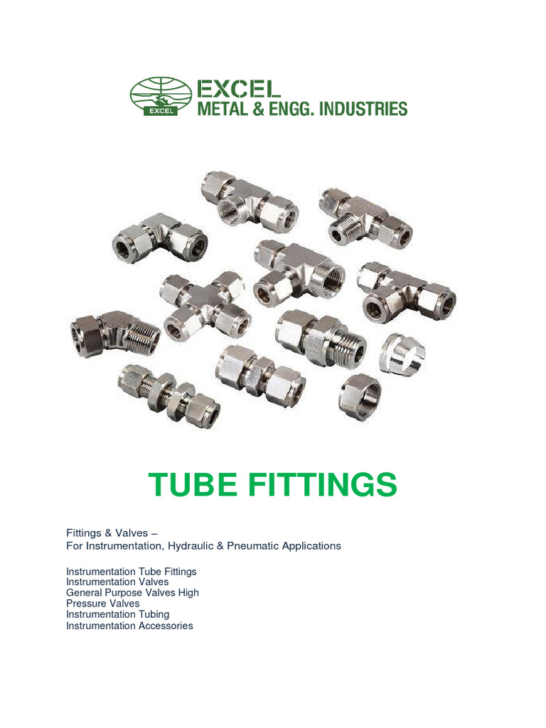 Excel Tube Fitting | PDF | Pipe (Fluid Conveyance) | Leak