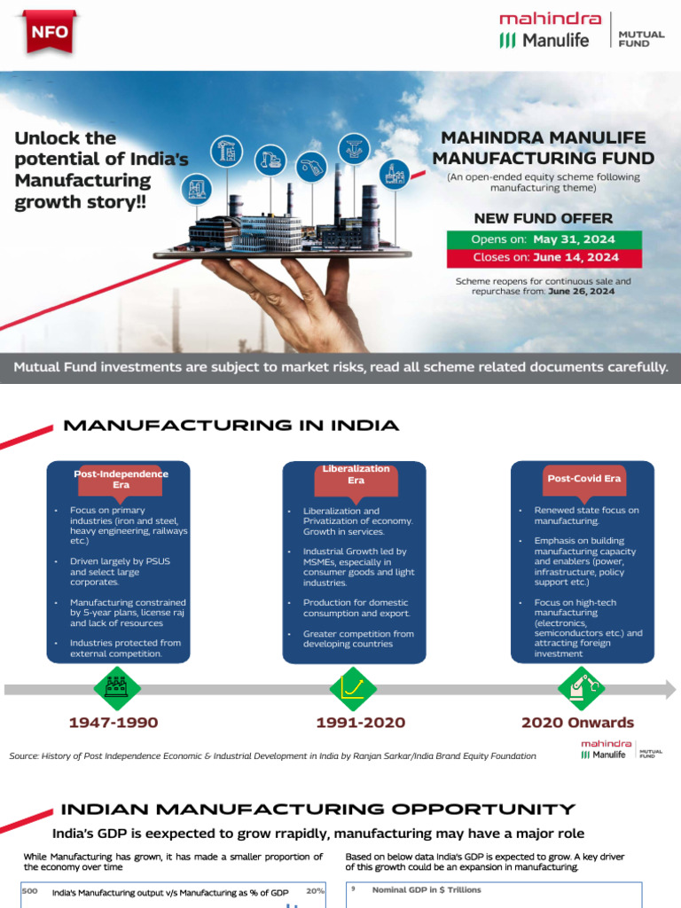 MAHINDRA MANULIFE MANUFACTURING FUND-NFO-Product PPT | PDF | Valuation ...