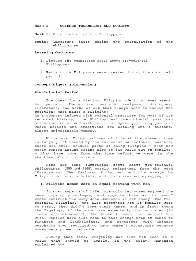 Week 3 Reading Materials | PDF