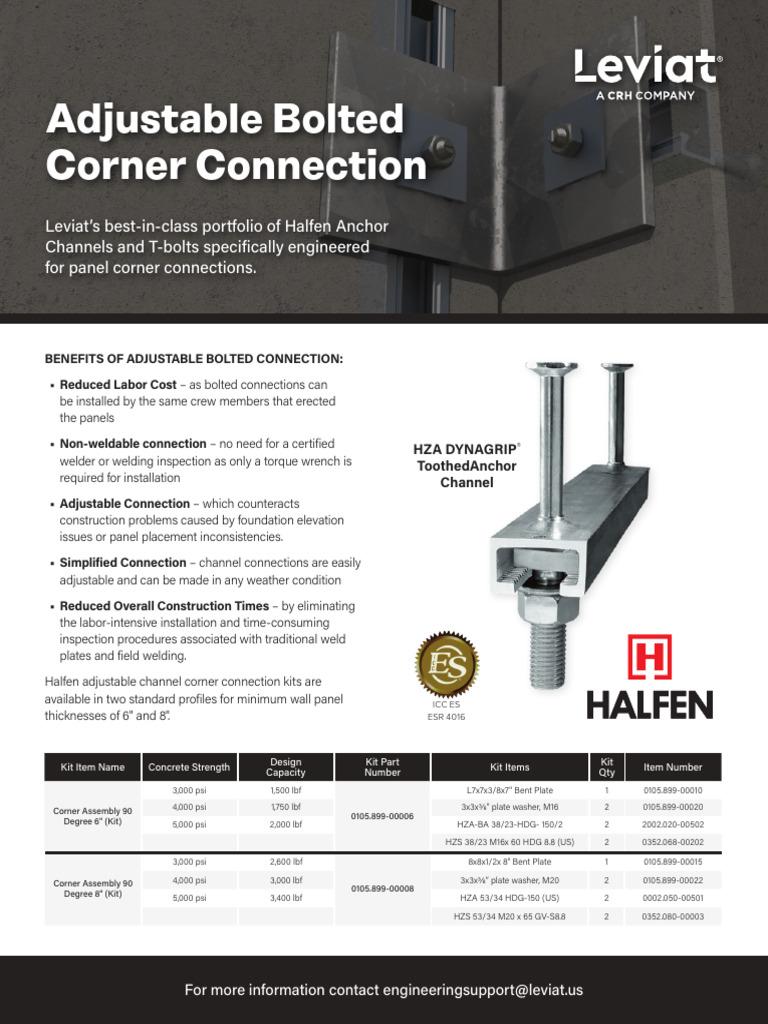 Adjustable Anchor Channel Corner Connections | PDF
