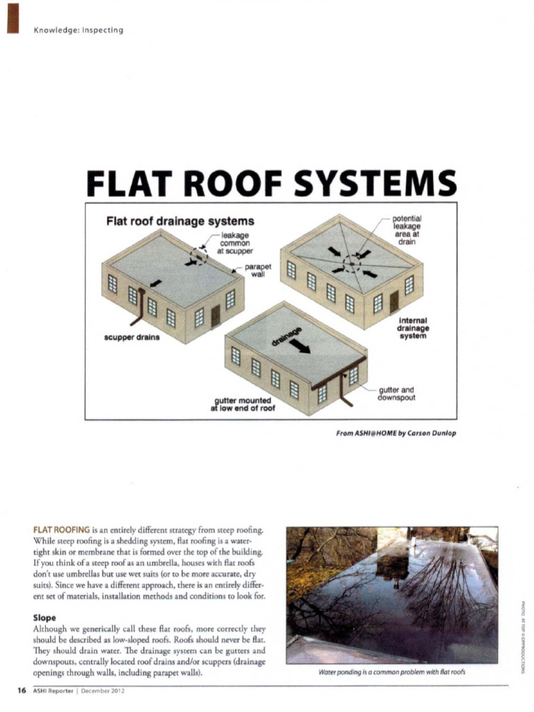 Exterior-Problems-Flat-Roofs | PDF | Roof | Building Engineering