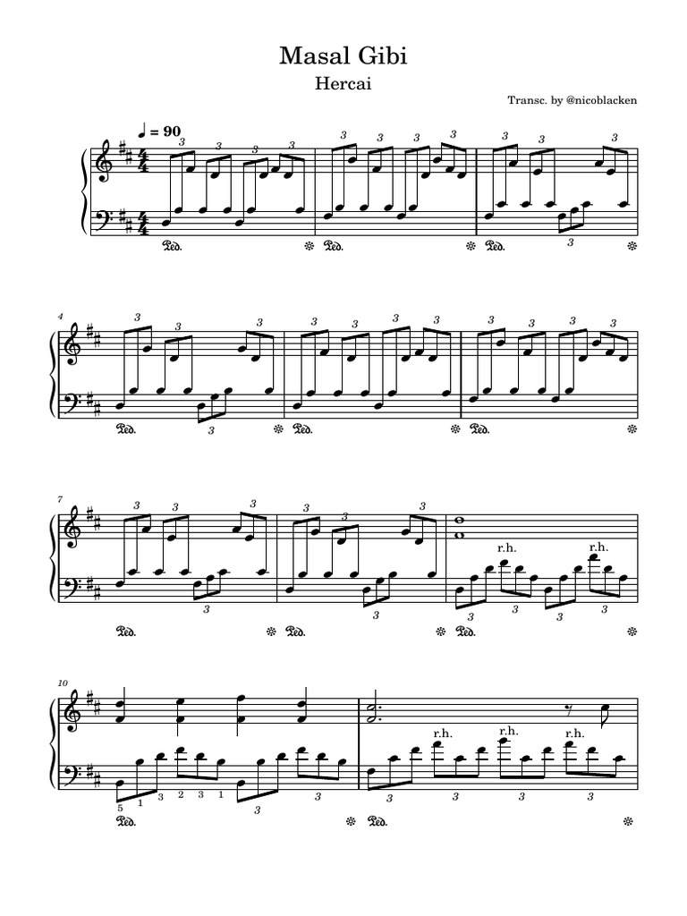 Masal Gibi Love Theme - Hercai | PDF