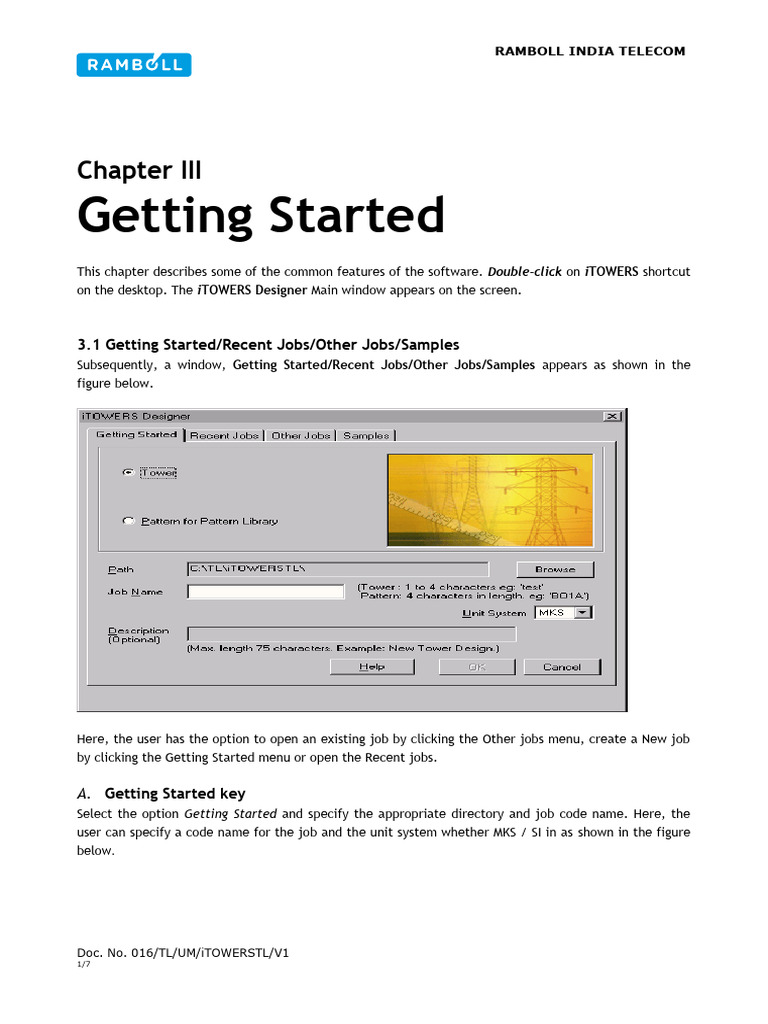 Chapter 3 Getting Started | PDF | Window (Computing) | Menu (Computing)